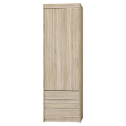KLEIDERSCHRANK Storicos Sonoma Eiche 59,9/190,5/53 cm - 1T3S Modern mit Schubladen