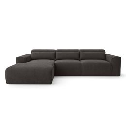 ECKSOFA L Form Ruyam Grau 310/165/78 cm &ndash; Schlaffunktion Links