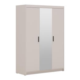 KLEIDERSCHRANK Storicos Beige 133/190,5/53 cm - Modern mit Spiegel 3-t&uuml;rig