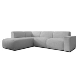 ECKSOFA L Form Didim Hellgrau 292/220/78 cm &ndash; gro&szlig;es Sofa stilvoll & bequem L