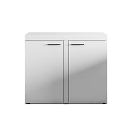SIDEBOARD Spacoro 2D Wei&szlig; 97,2/82/40,3 cm &ndash; Schmale Kommode Eleganz f&uuml;r Ihr Zuhause