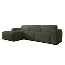 ECKSOFA L Form Didim mini Gr&uuml;n 310/165/78 cm &ndash; stilvolle kleine Eckcouch L