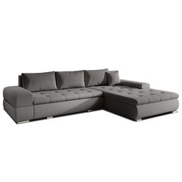 ECKSOFA L Form Sivaso Braun 310/210/85 cm &ndash; mit Schlaffunktion und Bettkasten