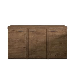 SIDEBOARD Spacoro 3D Eiche Lefkas 148,8/82/40,3 cm &ndash; Wohnzimmer Kommode Modern