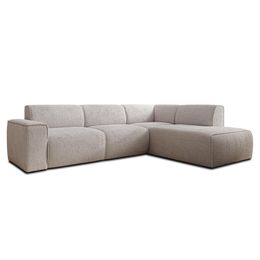 ECKSOFA L Form Didim Creme 292/220/78 cm &ndash; gro&szlig;es Sofa stilvoll & bequem R