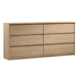 SIDEBOARD Mormanno 6S Eiche Cremona &ndash; klassisches Design im Holzdekor