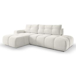 ECKSOFA L Form Hosio Beige 286/177/88 cm Links mit Schlaffunktion