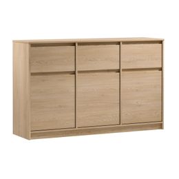SIDEBOARD Mormanno 3T 3S Eiche Cremona &ndash; klassisches Design im Holzdekor