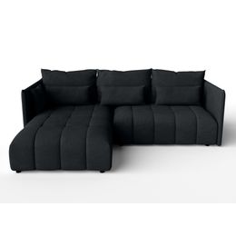 ECKSOFA L Form Gaziante Anthrazit 248/180/83 cm &ndash; mit Bettkasten