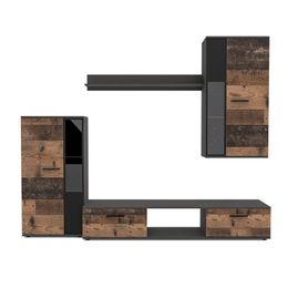 WOHNWAND Formilo Matera, Oldstyle 294/180/40 cm Hochwertige TV Wohnwand