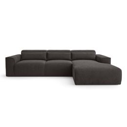 ECKSOFA L Form Ruyam Grau 310/165/78 cm &ndash; Schlaffunktion Rechts