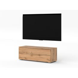 LOWBOARD Loriano 100 Eiche Wotan 100/36,5/32 cm &ndash; H&auml;ngend und Stehend
