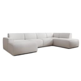 WOHNLANDSCHAFT Didim Wei&szlig; 378/220/78 cm &ndash; gro&szlig;es Sofa stilvoll & bequem R
