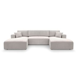 WOHNLANDSCHAFT Catea Wei&szlig; 364/145/85 cm mit Schlaffunktion