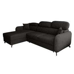 ECKSOFA L Form Ribella 5 Grafit 265/180/100 cm Links mit Schlaffunktion