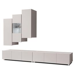 WOHNWAND Kossana 11 Beige 300/142/43 cm Design