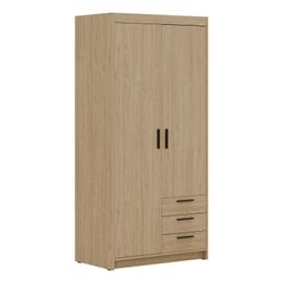 KLEIDERSCHRANK Storicos Ge&ouml;lte Eiche 89,7/190,5/53 cm - 2T3S Modern mit Schubladen