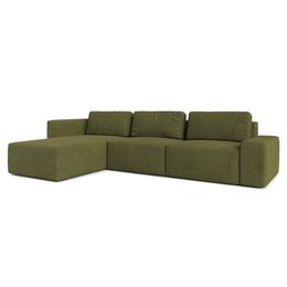 ECKSOFA L Form Arkleton Gr&uuml;n 360/180/93 cm Links Stil & Komfort