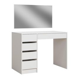 VICCO Schminktisch, Wei&szlig;, Holzwerkstoff, 5 F&auml;cher, 5 Schubladen, Rechteckig,Rechteckig, 100x75.5x50 cm, Schlafzimmer, Schminktische