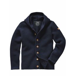 Liebling Herren Strickjacke Karl Georg Blau 100 % Schurwolle