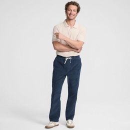 LANDS' END Classic Fit Schlupfbund-Feincordhose f&uuml;r Herren, Herren, size: regular, Blau, Baumwolle, by Lands' End