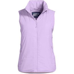 LANDS' END Leichte verstaubare Steppweste, Damen,  Lila, Nylon-Mischung, by Lands' End