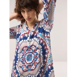 Walbusch Midi Viskosekleid mit Bord&uuml;re