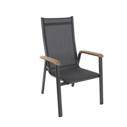 MwH Stapelstuhl Reno Iron Grey 66,5x108,5x70 cm