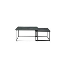 Roomio No. 2001 Couchtisch-2er Set eckig Mango massiv schwarz ca. 80x70 cm