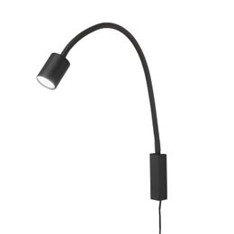Fischer und Honsel F&H Leuchtenserie, 6 x 52 cm Sandschwarz