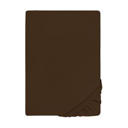 biberna Feinjersey-Spannbetttuch topas / mocca 1x 180x200 cm - 200x200 cm