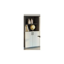 Nowy Styl Kombischrank E10 MS Slate/Cashmere ca. 80x155x45 cm
