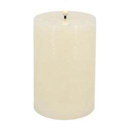 LC Wholesaler LED Stumpenkerze Basic Echtwachs cream 10x15 cm warmwei&szlig;