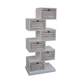 LC Wholesealer Schubladenkommode Zickzack Hampton Mangoholz ca. 54x34x121 cm