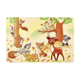 Ritzenhoff & Breker Ritzenhoff Platzmatte Waldtiere 30 x 45 cm Bunt