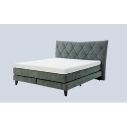Interliving Boxspringbett 1420 Toni Moos inkl. Topper 180x200 cm