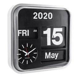 Karlsson Wall Clock Big Flip silber ca.43x16x43 cm
