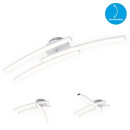 Briloner Leuchten BRILONER GO LED Deckenleuchte, alu, 2xLED-Platine/9W
