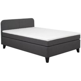 SUN GARDEN Boxspringbett Joliet Anthrazit ca. 140x200 cm