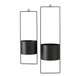 Boltze Pflanztopf H&auml;nger Eisen schwarz 50 cm
