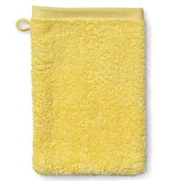 Kela Waschhandschuh Ladessa 15x21 cm Sonnengelb