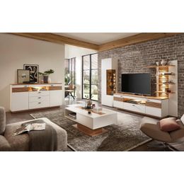 Wohn-Concept Wohn-Conceot Sideboard Fresno Wei&szlig; matt/Artisan Eiche ca. 175x97x47 cm