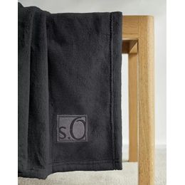 Ibena S.Oliver Decke Kuschelsoft Anthrazit 150x200 cm