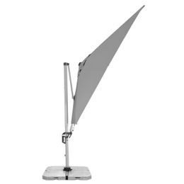 Doppler Pendelschirm ACTIVE II Durchmesser ca. 350x260 cm 8-tlg. Hellgrau