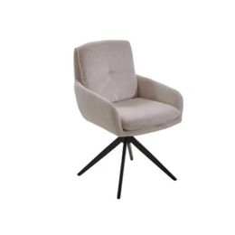 Gutmann Drehsessel Olmo Beige Cord 360 Grad drehbar ca. 60x89x69 cm