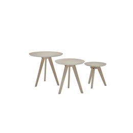 Roomio No. 2000 Couchtisch-3erSet rund Esche