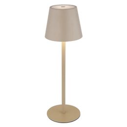 Globo Akkuleuchte Vannie I sandfarbig matt 11,50x36,00