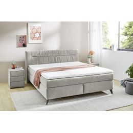 Jockenh&ouml;fer Jockenh&ouml;fer Boxspringbett Inka grau 180x200 cm