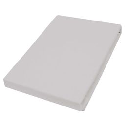 Hahn Haustextilien Spannbetttuch Hellgrau 90-100x200 cm