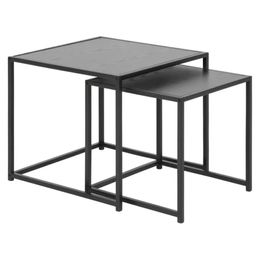 Actona Satztisch 2-er Set Seaford schwarz